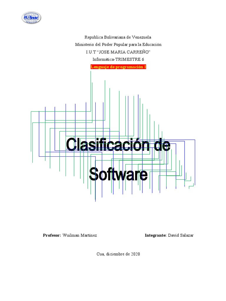 Clasificación de Software, Algoritmo, Lenguaje de Programación y Programas | PDF | Programación ...