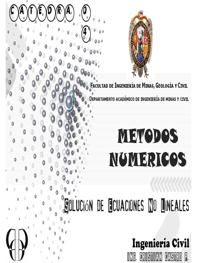 Catedra Metodos Numericos 2013 Unsch 041 | PDF | Ecuaciones | Análisis numérico