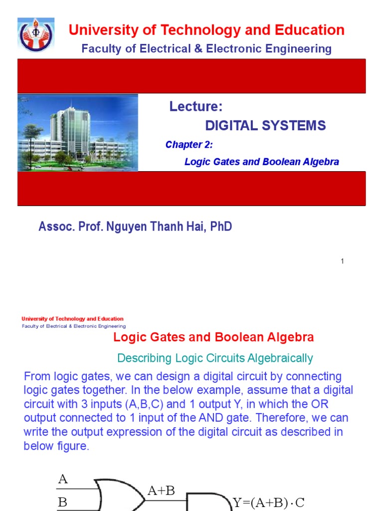 C2 - Logic Circuits Using Logic Gates-NTHai-2-2020 | PDF | Logic Gate ...