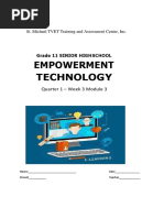 Empowerment-Technology-SHS - Q1 - Mod1 - ICT in The Context of Global Communication - Ver3 | PDF ...