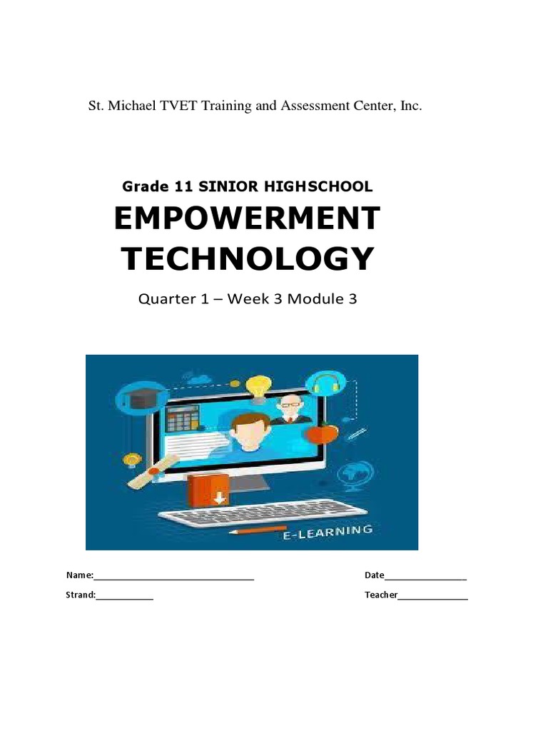 Module - 3 - Empowerment Technology - Week 3-4 | PDF | Hyperlink ...