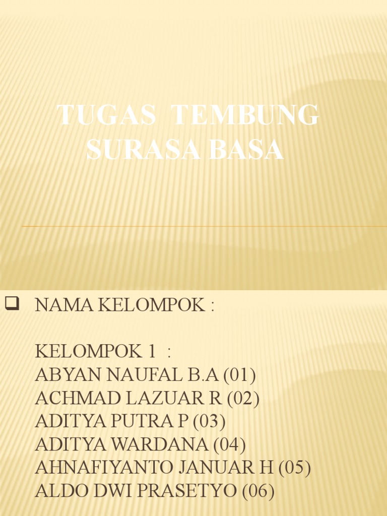 Tugas SURASA BASA | PDF