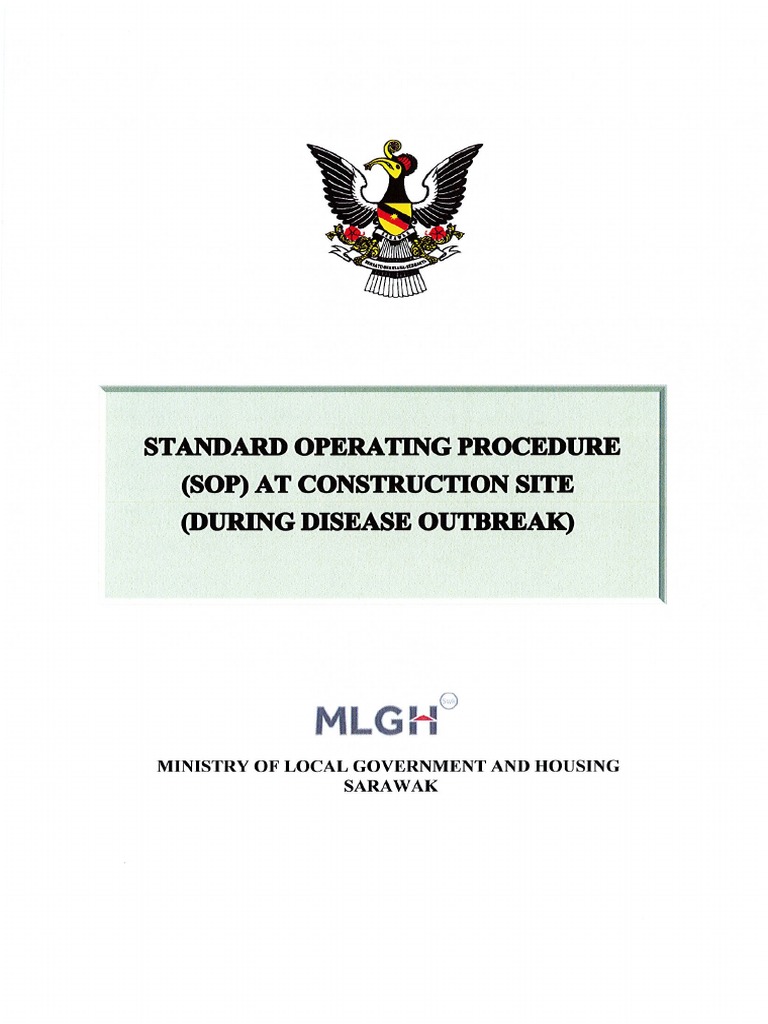 Standard Operating Procedure Sop at Construction Site During Disease ...
