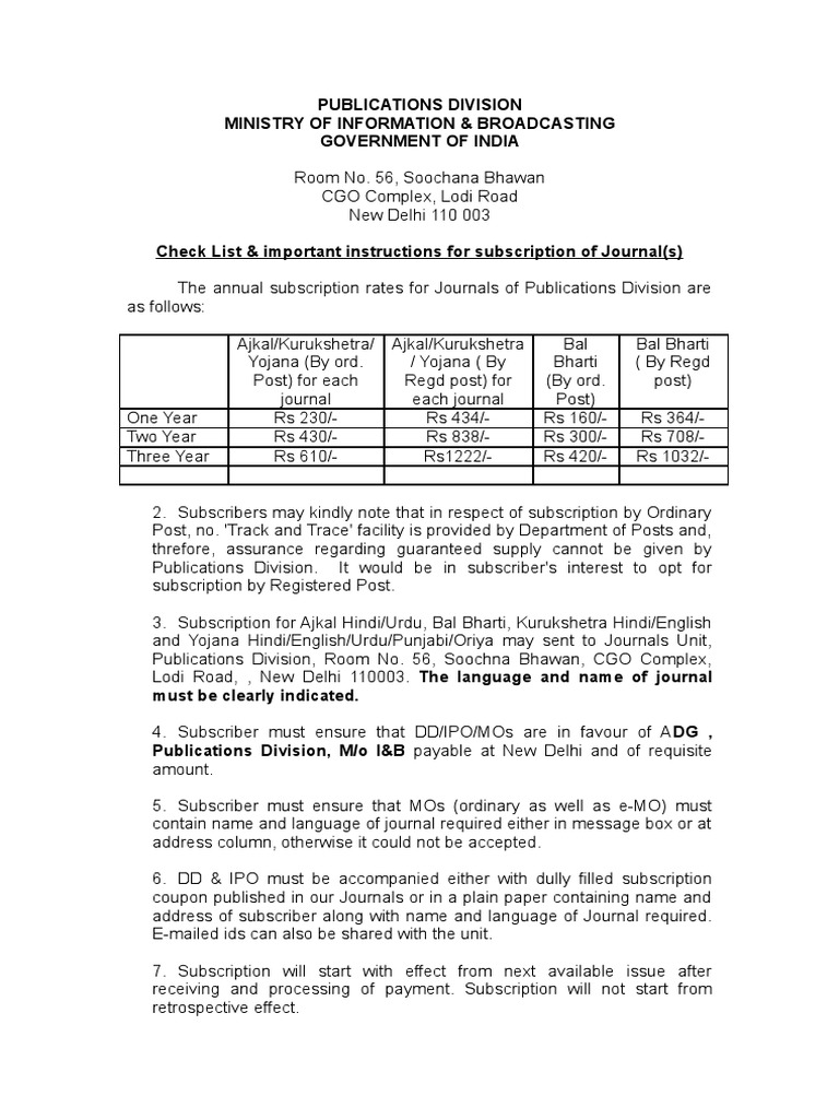 Publications Division Ministry of Information & Broadcasting Government ...