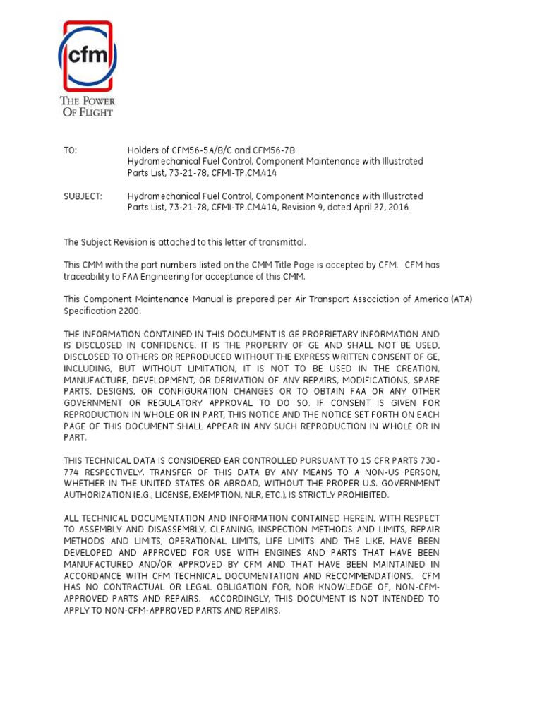 CMM 73-21-78 Rev 9 (HMU) | PDF