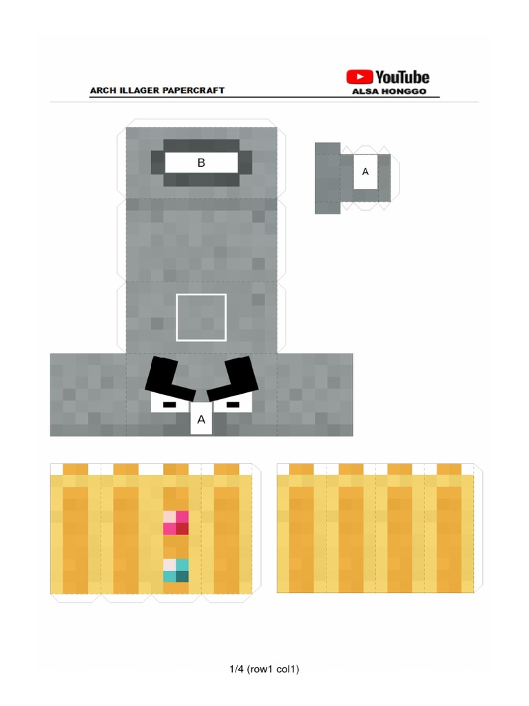 ARCH ILLAGER MINECRAFT PAPERCRAFT