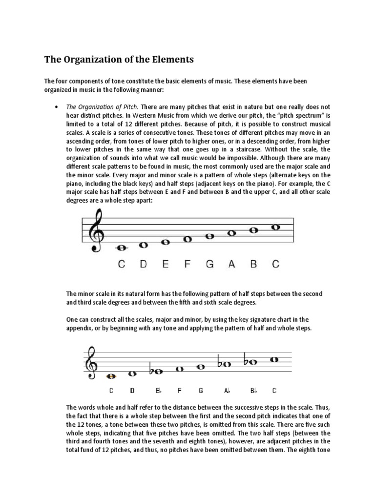 Organization of Musical Elements | PDF | Tempo | Harmony