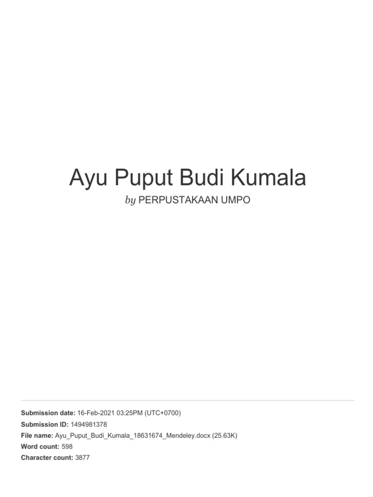 Ayu Puput Budi Kumala | PDF