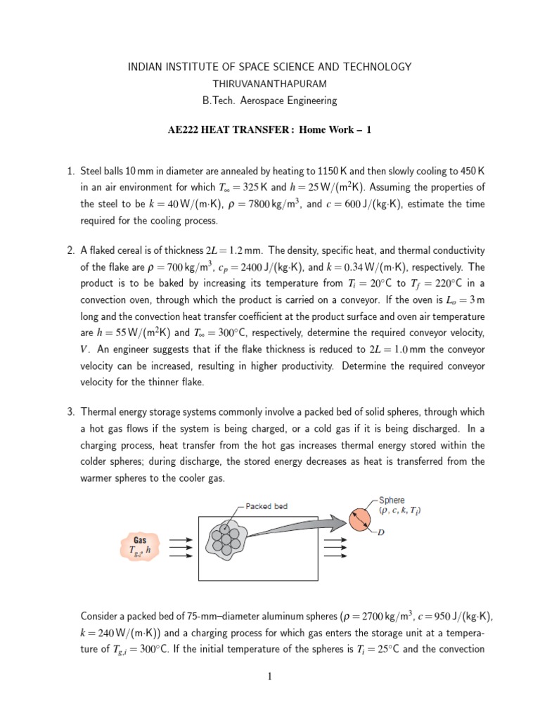 HT Homework 1 | Download Free PDF | Heat Transfer | Convection