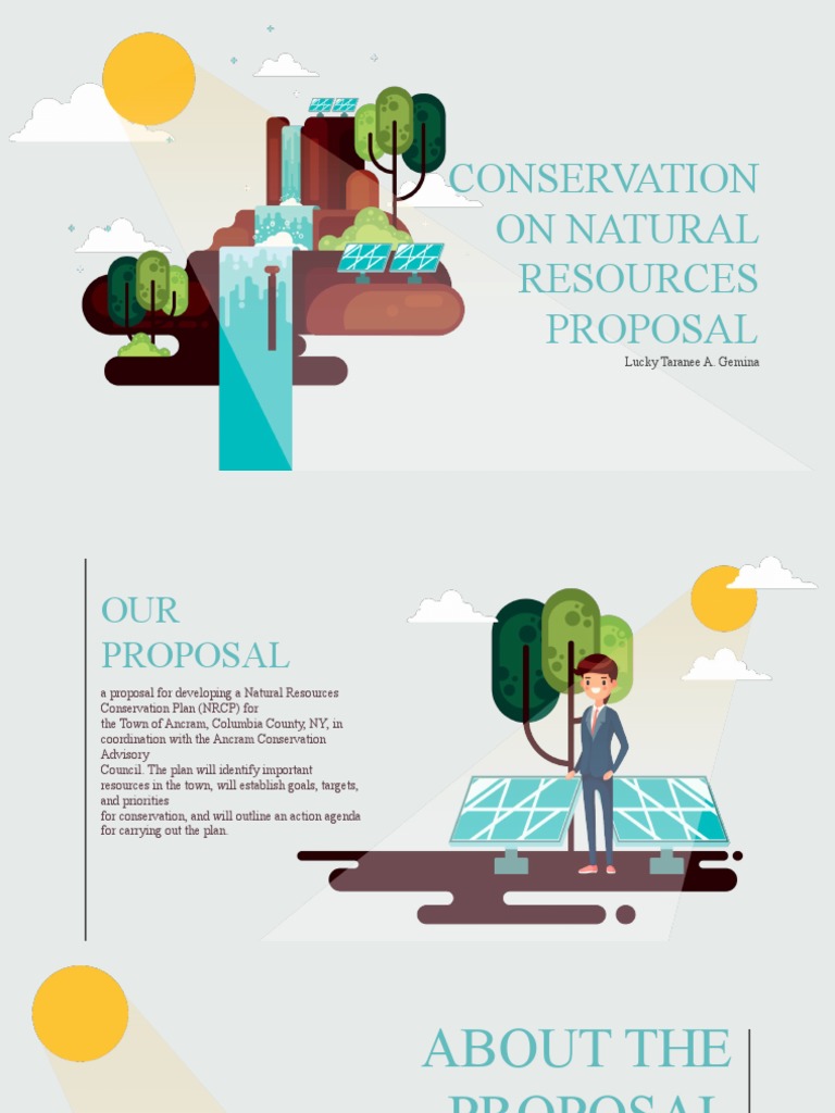 Conservation On Natural Resources Proposal: Lucky Taranee A. Gemina ...