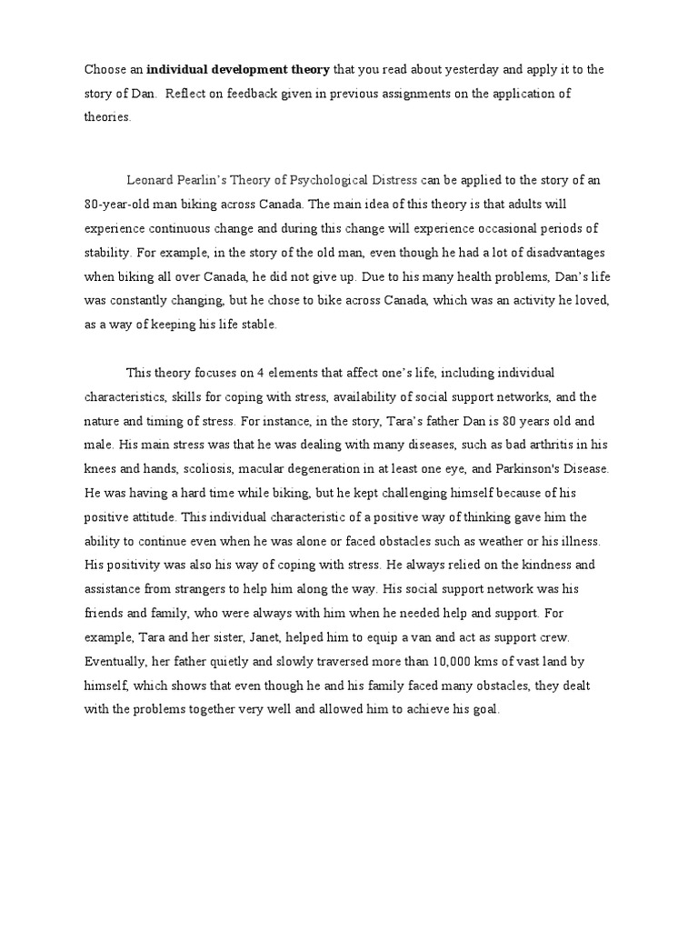 Leonard Pearlin's Theory of Psychological Distress | PDF | Self ...