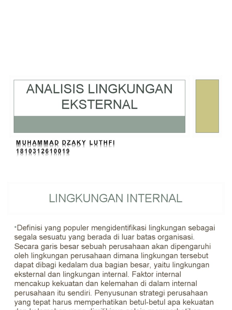 Analisis Internal | PDF