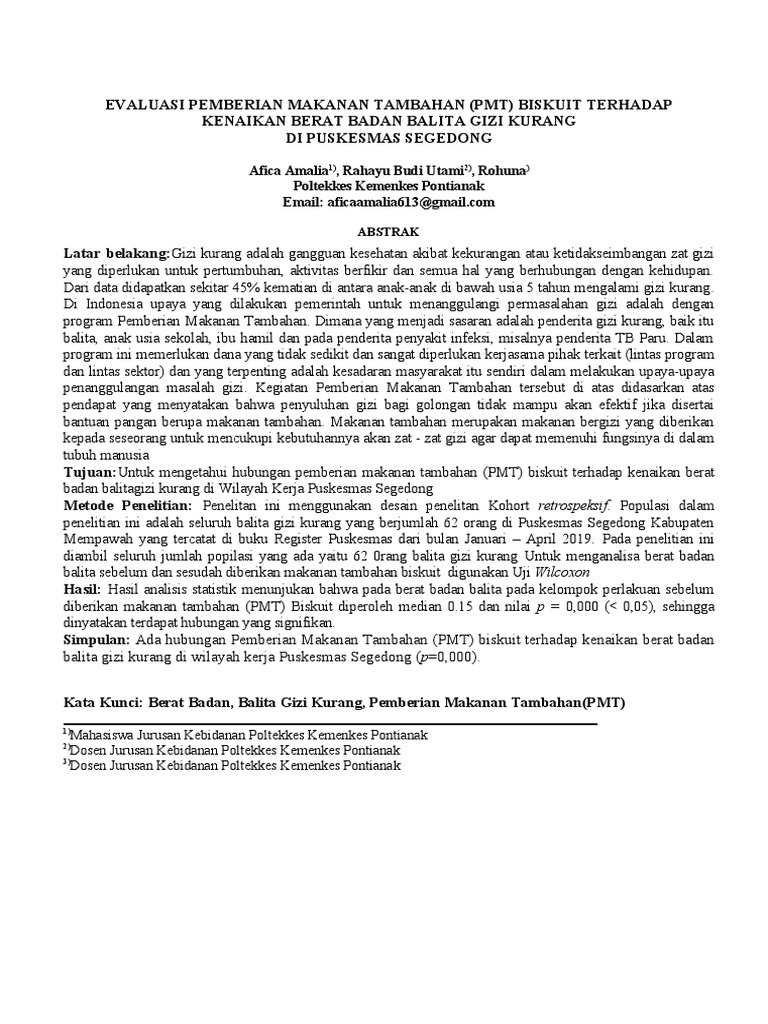 Artikel Afica Amalia Sarjana Terapan Kebidanan | PDF