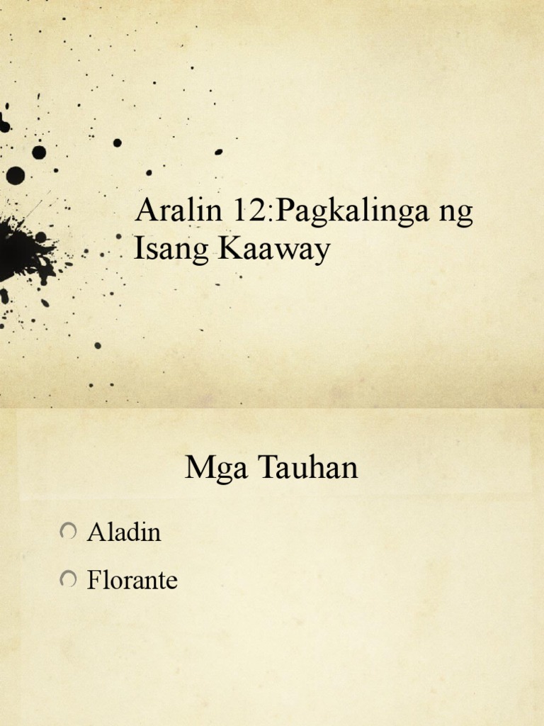 Pagkalinga Sa Isang Kaaway | PDF
