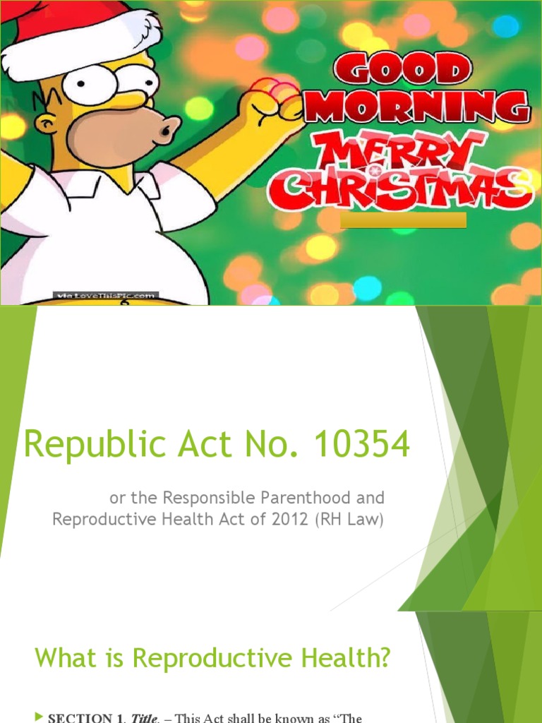 Overview of the RH Law (RA 10354) | PDF | Human Reproduction | Policy