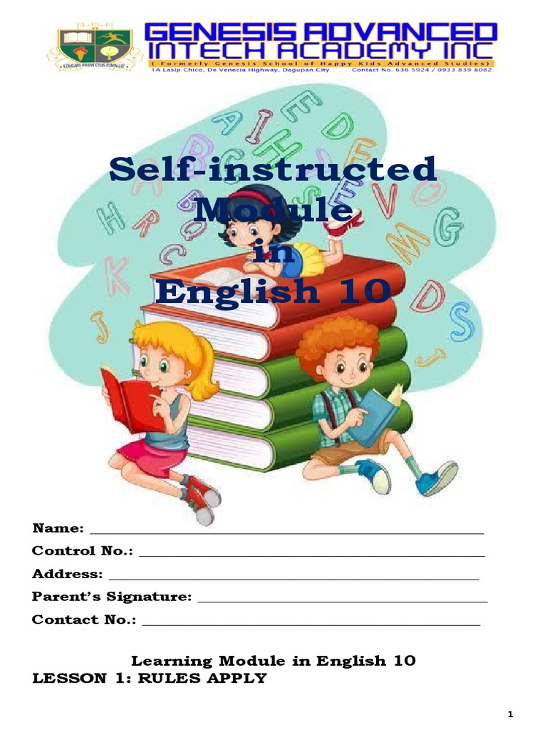 English 10 Lesson 1 | PDF | Reason | Poetry