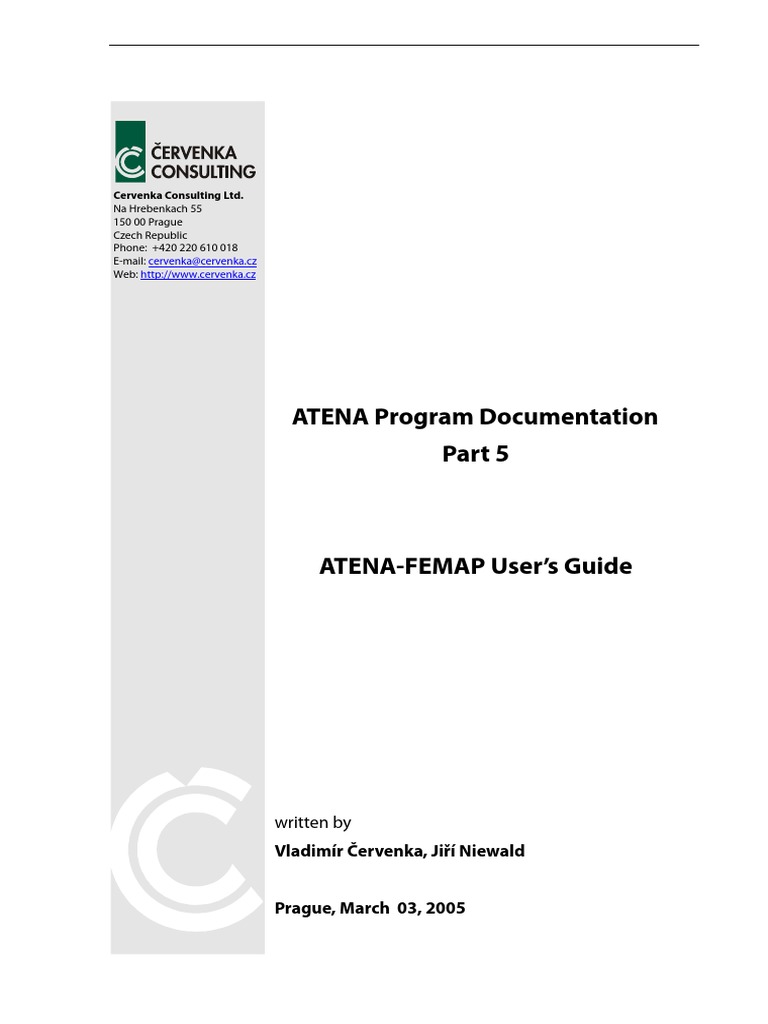 Femap Atena Manual en | PDF | Finite Element Method | Input/Output