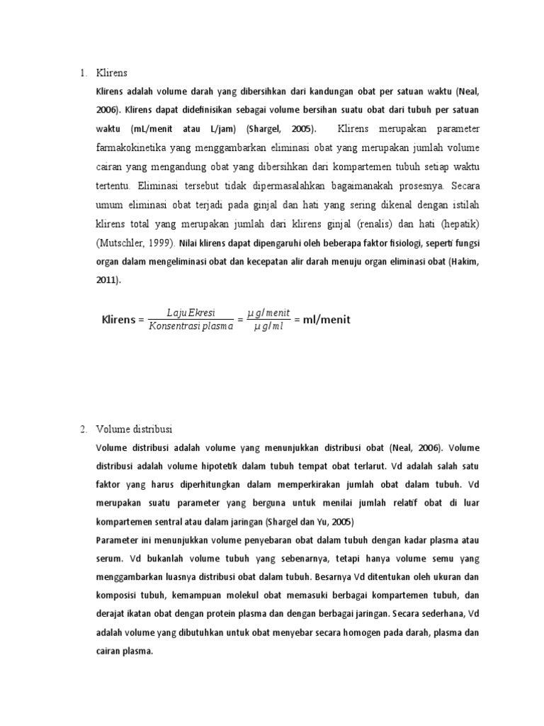 Klirens Dan VD | PDF