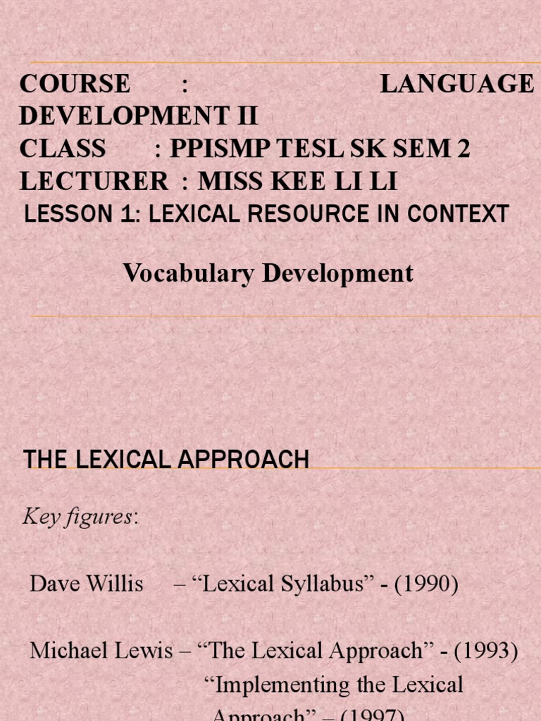 Week 1 - Lexical Resource in Context | PDF | Lexicon | Grammar