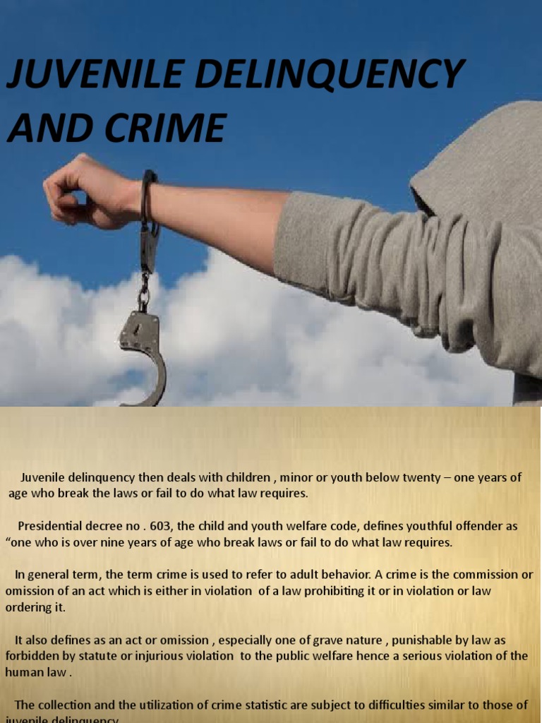 Power Point Presentation (Ge 3) | PDF | Juvenile Delinquency | Criminal ...