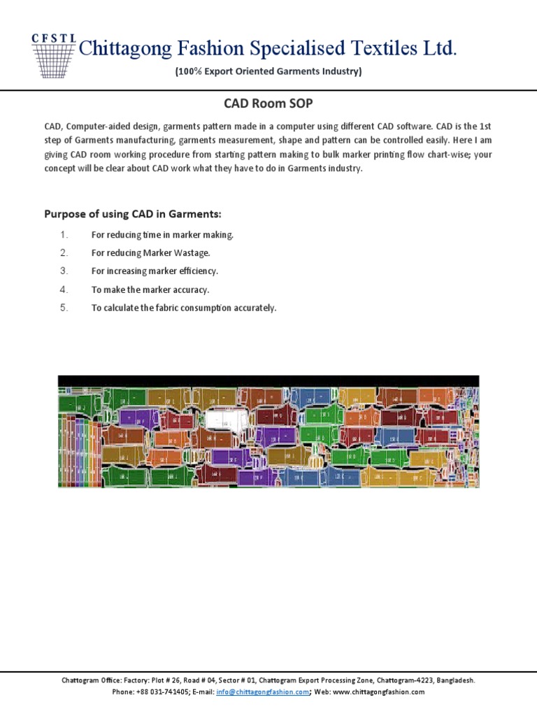 CAD Room SOP | PDF | Computer Aided Design | Clothing Industry