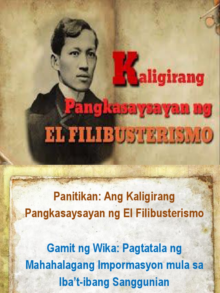 Filipino 10 Kaligirang Kasaysayan NG El Filibusterismo | PDF