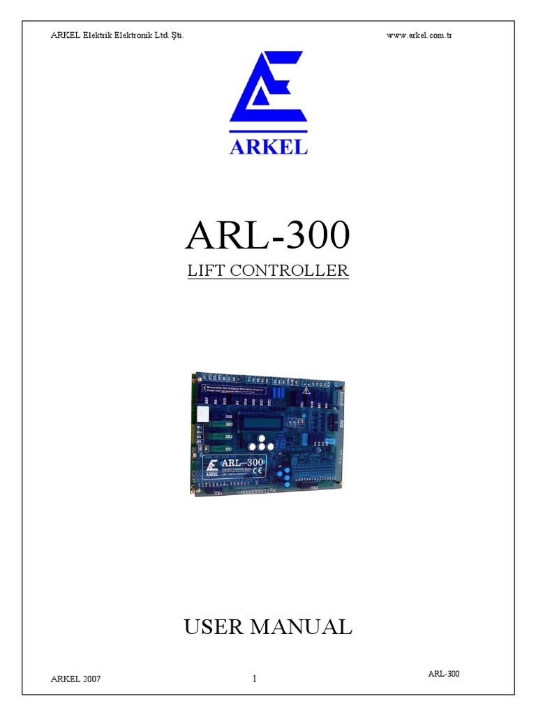 Arl-300 User Manual V12 | PDF | Elevator | Relay