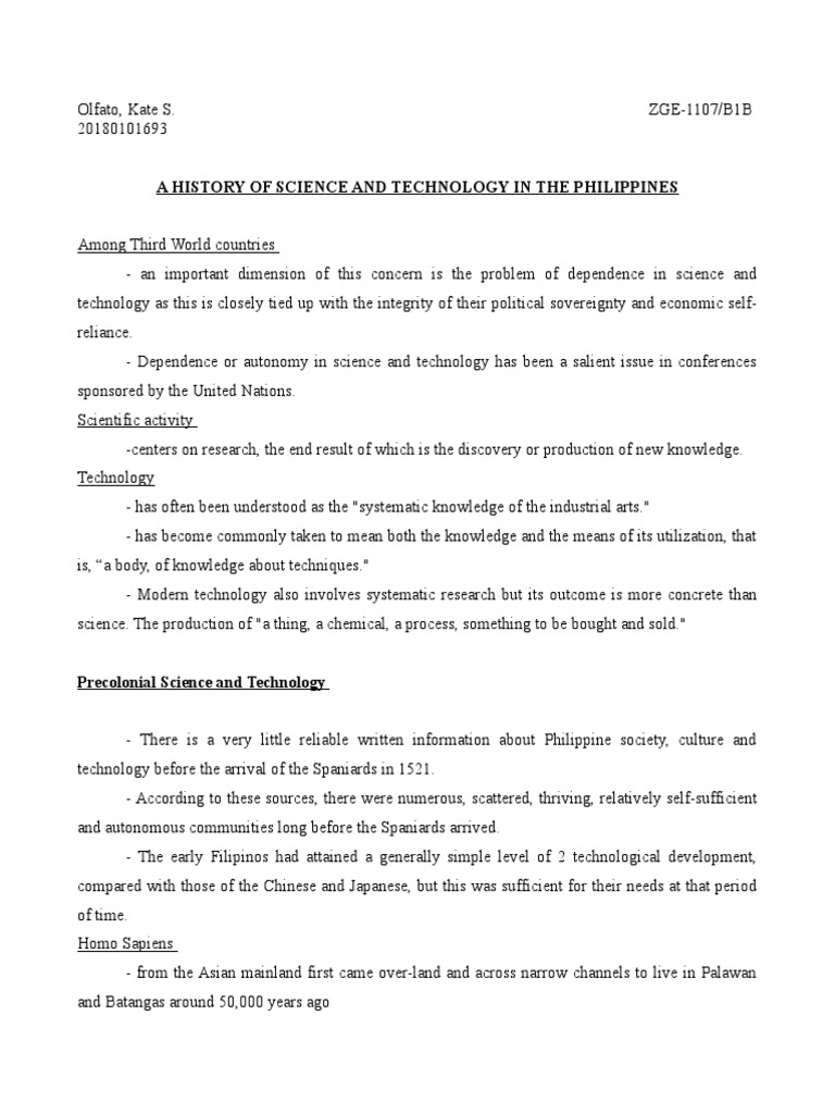 Sts Summary | PDF | Philippines | College