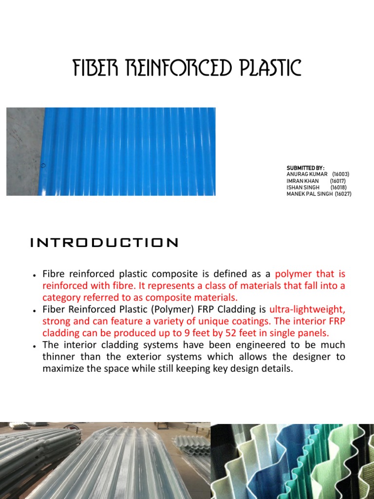 Fibre Reinforced Plastic | PDF | Composite Material | Fibre Reinforced ...