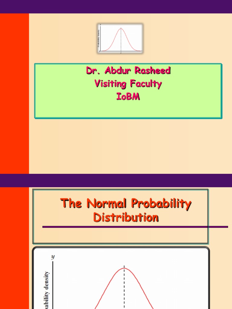 Normal Distribution | PDF | Probability Distribution | Normal Distribution