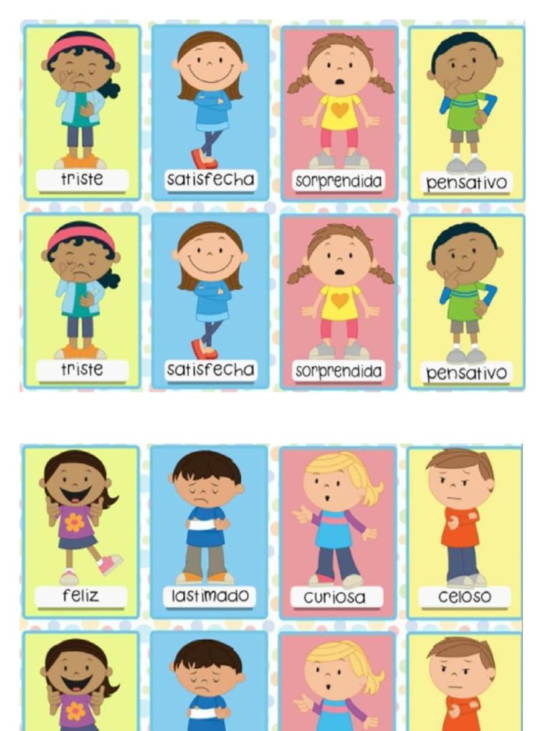 Memorama Emociones 2 | PDF