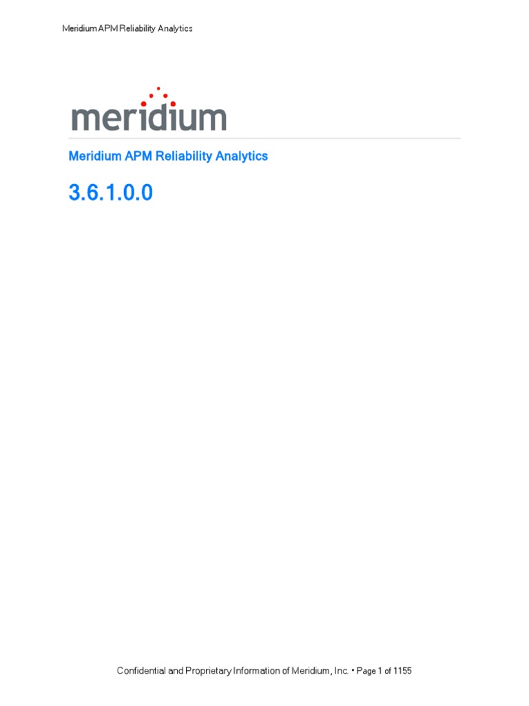 Meridium APM Reliability Analytics | PDF | Probability Distribution ...