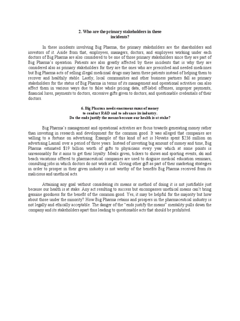 PM Case Study | PDF | Pharmaceutical Industry | Health Sciences