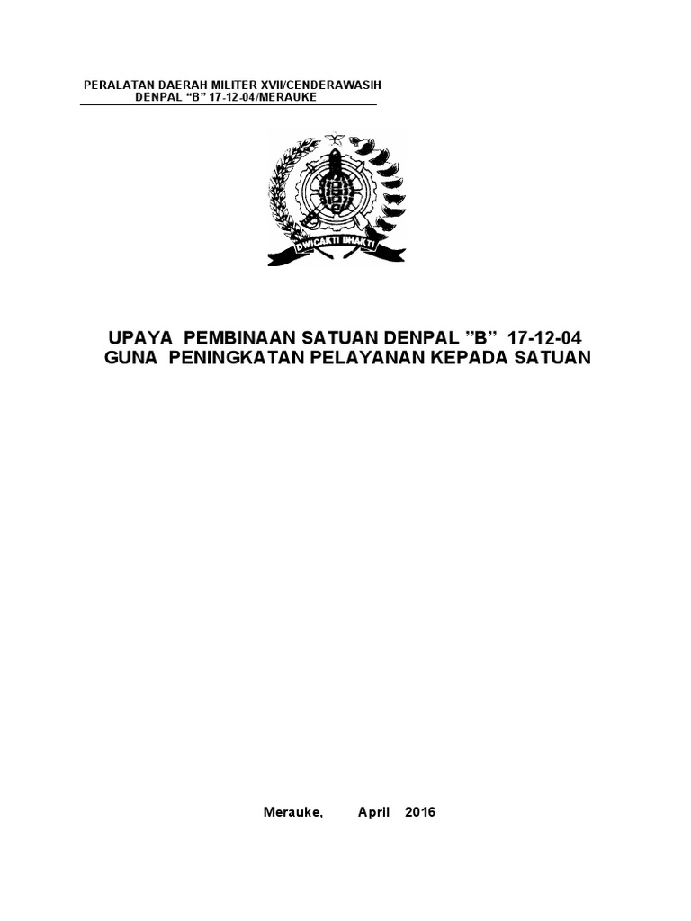 Karmil Denpal Merauke Revisi | PDF