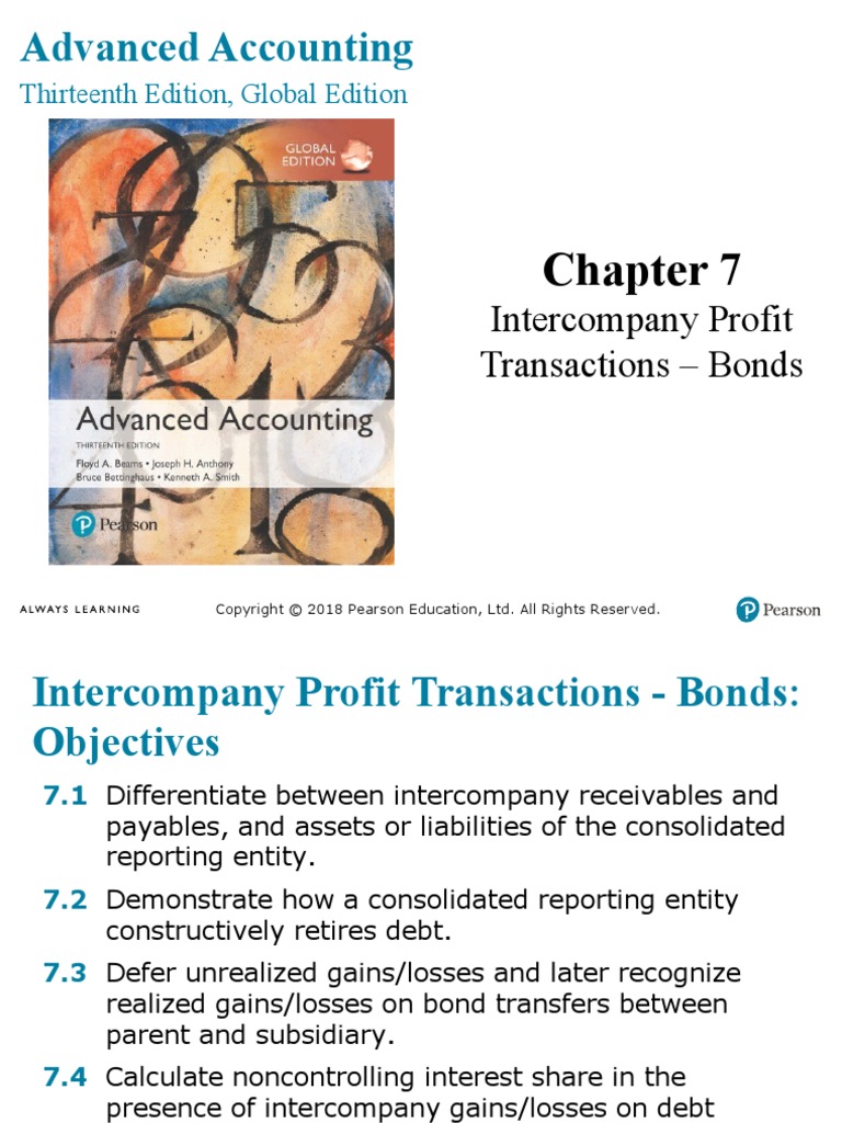 Advanced Accounting: Intercompany Profit Transactions - Bonds | PDF ...