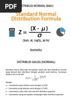 Rumus dan Karakteristik Distribusi Normal | PDF