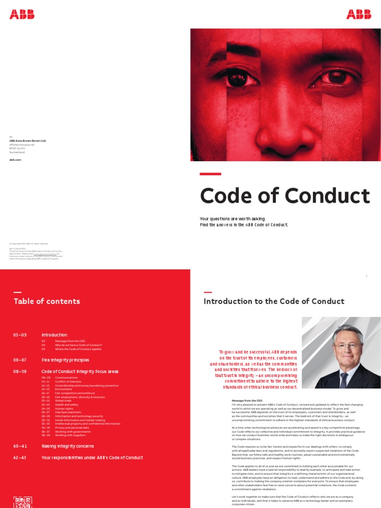Code of Conduct: Your Questions Are Worth Asking | PDF | Competition ...