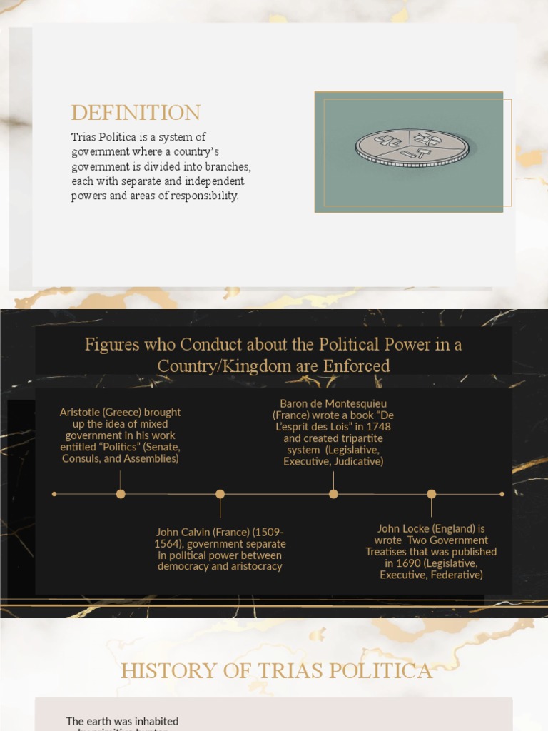 Trias Politica | PDF | Separation Of Powers | Political Science