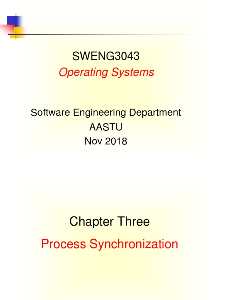 Chapter 3 Process Synchronization Download Free Pdf Process Computing Concurrency