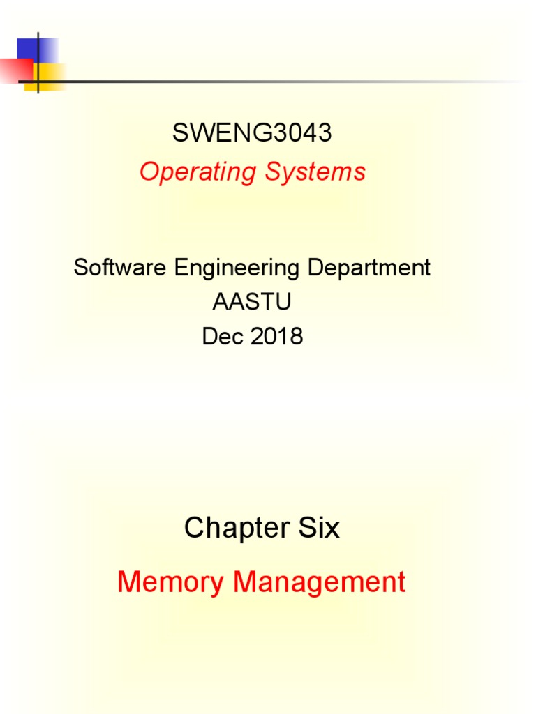 Chapter 6 - Memory Management | Download Free PDF | Computer Data Storage | Process (Computing)
