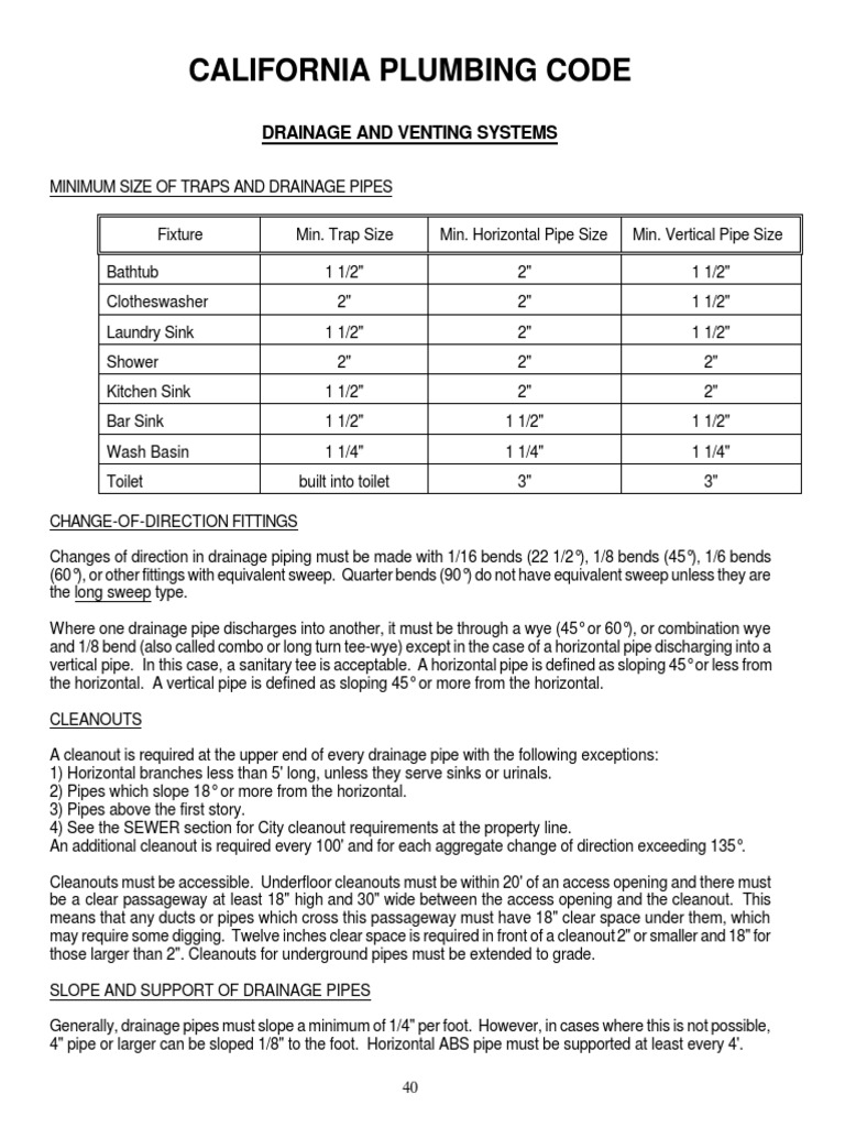 California Plumbing Code | PDF | Technology & Engineering