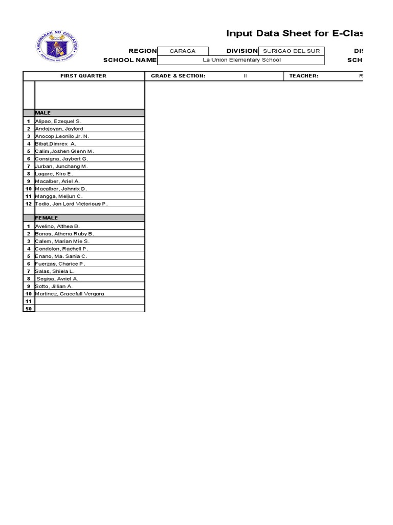 1ST Quarter E-Class record-ONTUA-2019 | PDF