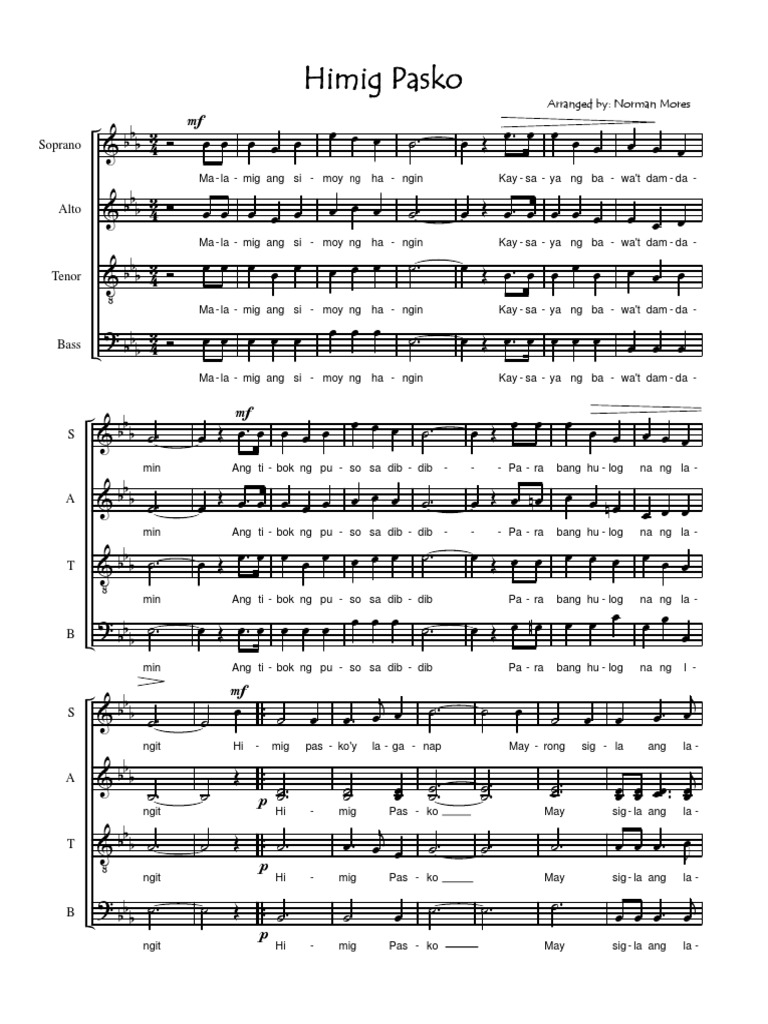 Himig Pasko SATB | PDF