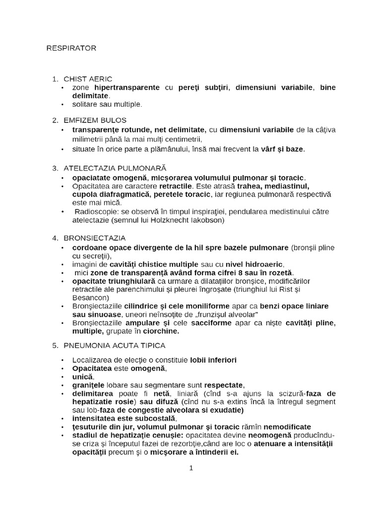 Radologie Patologic | PDF