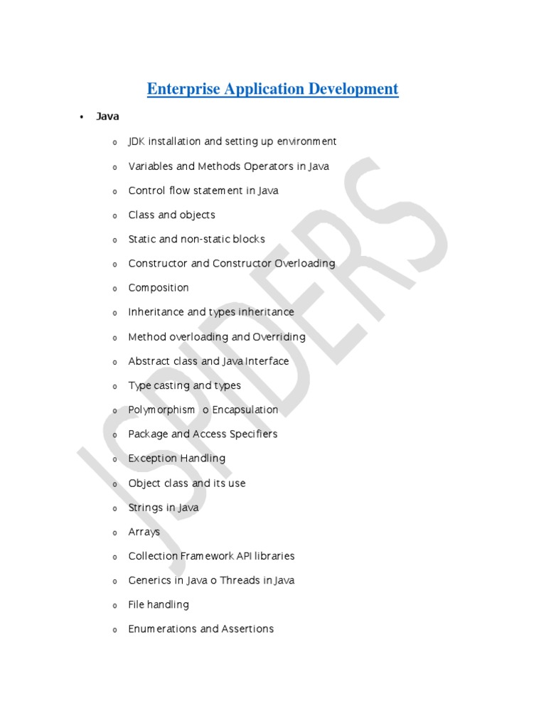 Full Stack Development PDF | PDF | Java (Programming Language) | Html