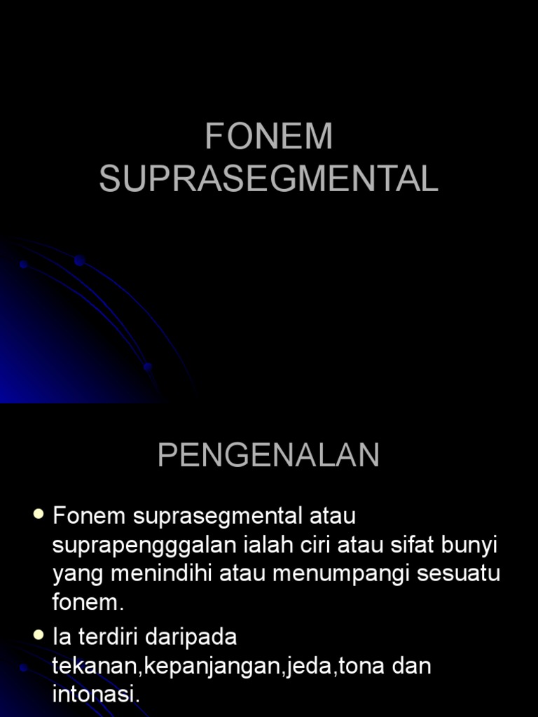 Fonem Suprasegmental | PDF