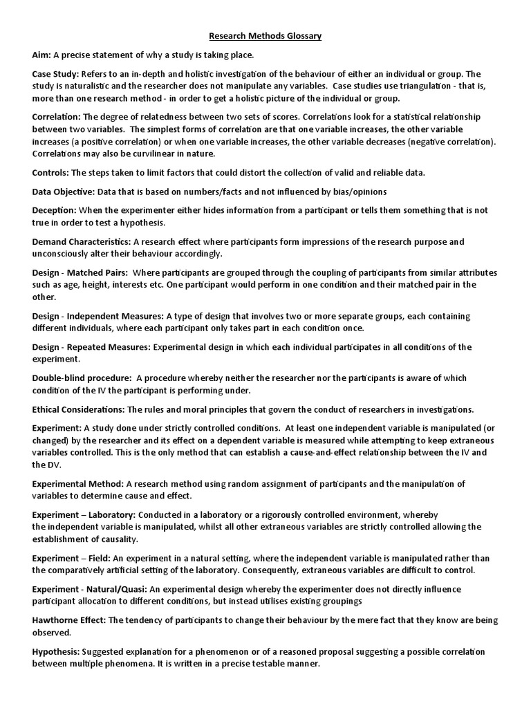 Research Methods for Students | PDF | Experiment | Validity (Statistics)