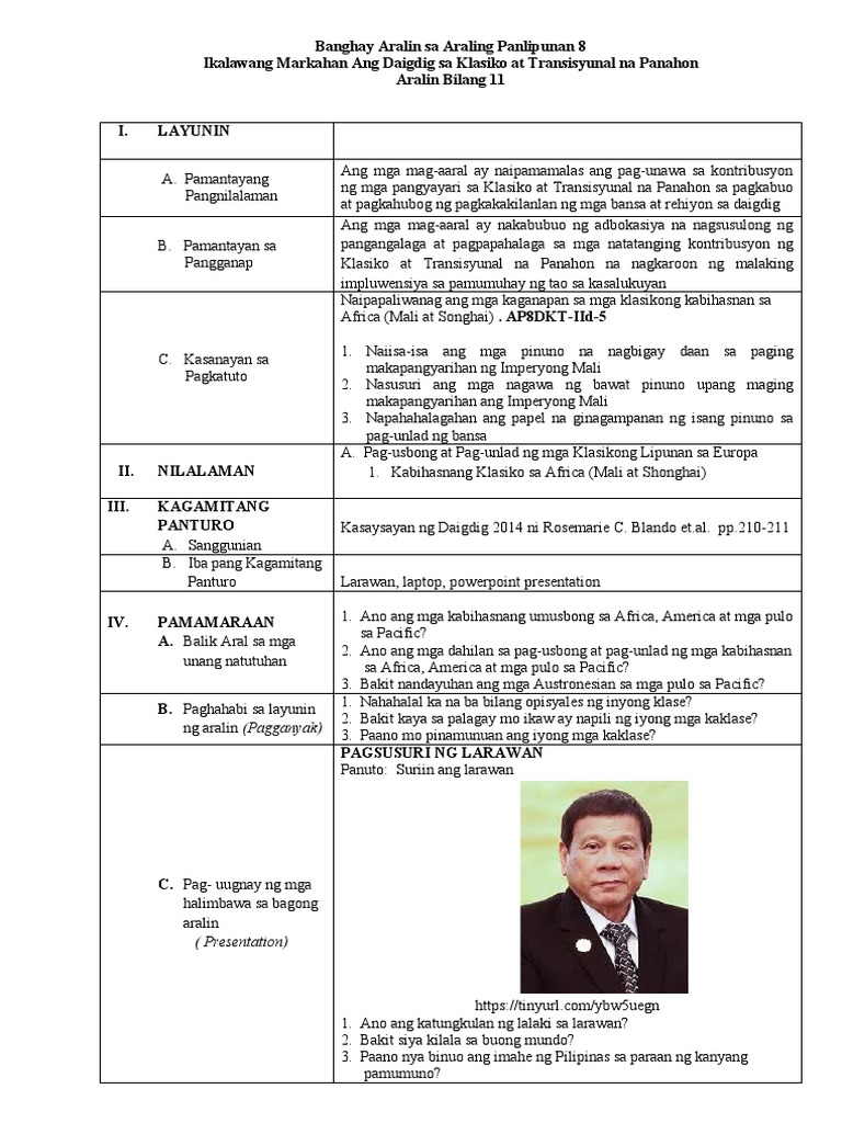 Ikalawang Markahan Aralin 11 | PDF