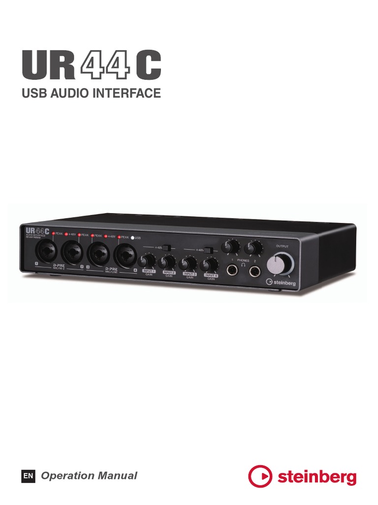 Usb Audio Interface: Operation Manual | PDF | Usb | Signal Processing