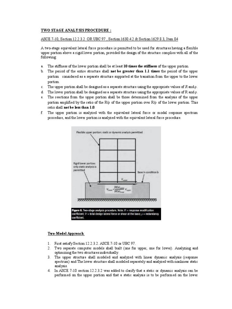 Two Stage Analysis Procedure | PDF | Force | Applied Mathematics